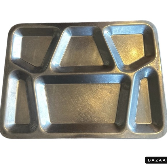 Dining | Vintage Military Chow Mess Hall Tray Stainless Steel Unmarked ...